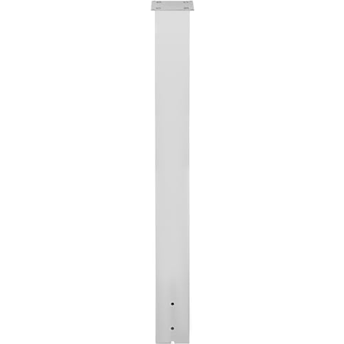 VEVOR Mailbox Post, 43" High Mailbox Stand, White Powder-Coated Mail Box Post Kit, Q235 Steel Post Stand Surface Mount Post for Sidewalk and Street Curbside, Universal Mail Post for Outdoor Mailbox