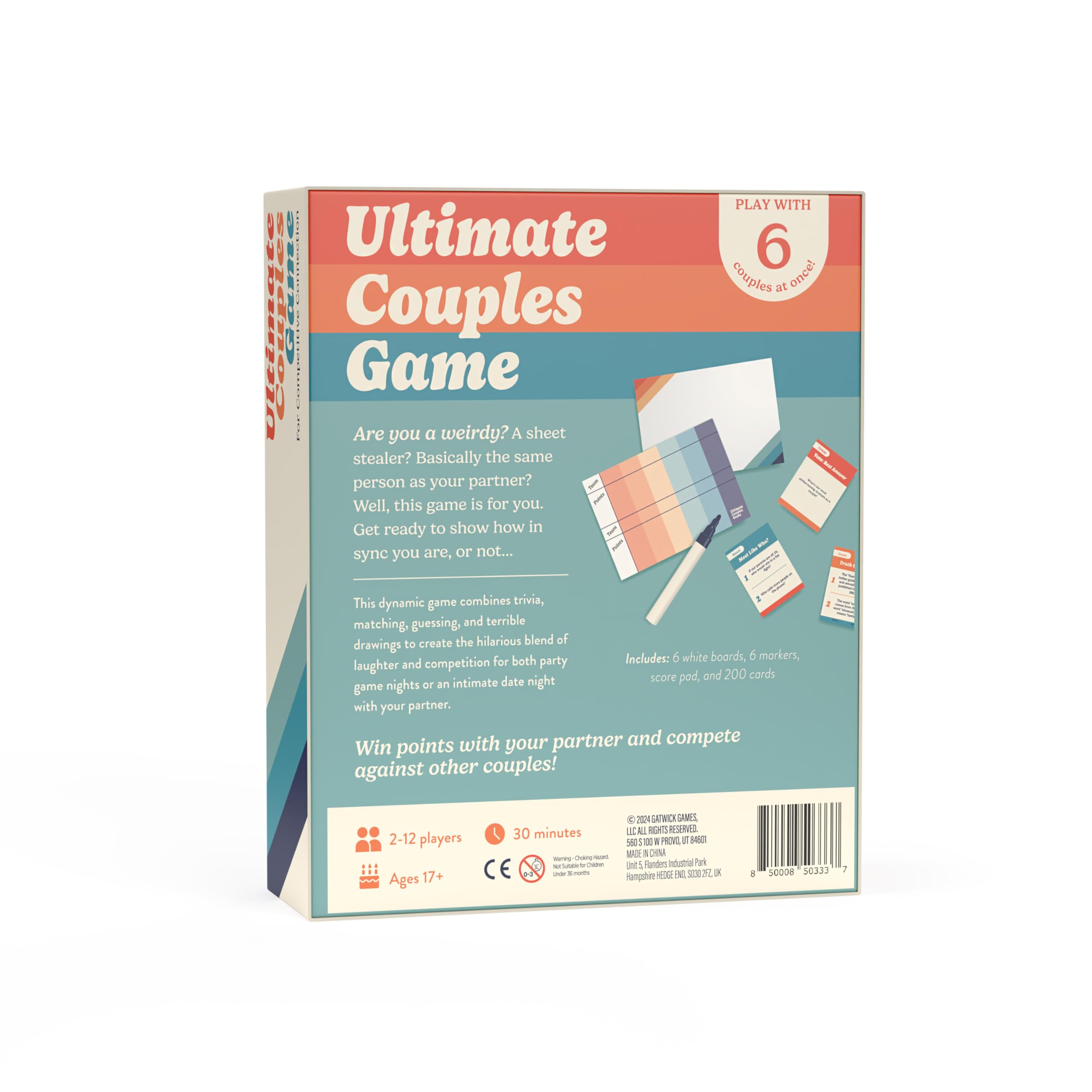 Ultimate Couples Game - Fun Party Game for Adults and Couples Game for Date Night! Guess, Match, and Draw in This Trivia, Conversation, and Relationship Card Game for Valentines, 2-12 Players