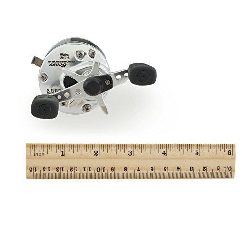Abu Garcia 6500 Ambassadeur S Round Baitcast Fishing Reel Black, AMBS-6500- 255yd/17Lb