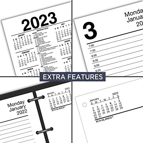 2022 Daily Desk Calendar Refill by AT-A-GLANCE, 3-1/2" x 6", Loose-Leaf (E71750)