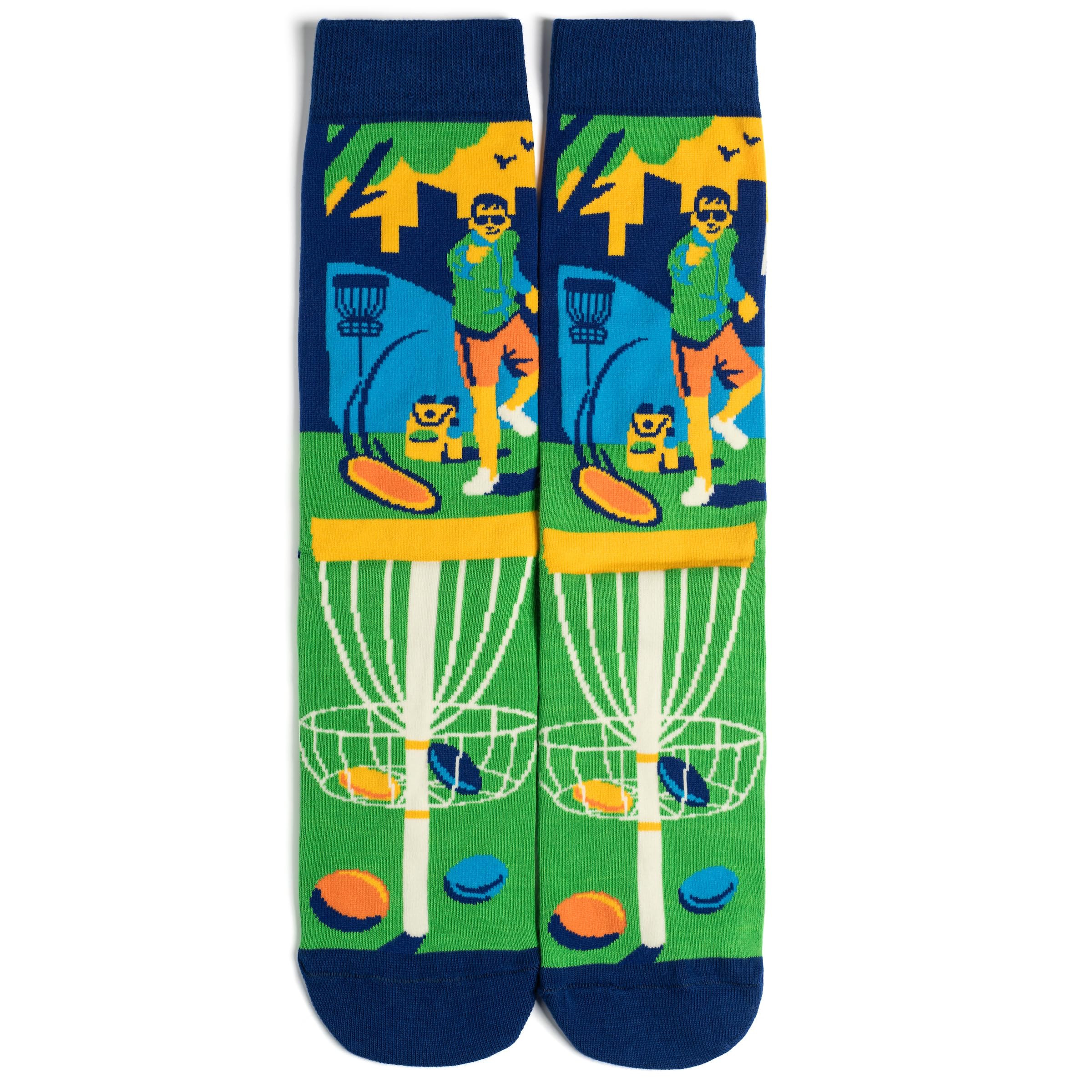 I'd Rather Be - Funny Socks For Men & Women - Gifts For Golfing, Hunting, Camping, Hiking, Skiing, Reading, Sports and more (US, Alpha, One Size, Regular, Regular, Playing Disc Golf)