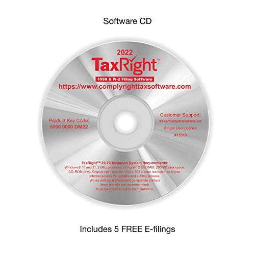 Office DepotĀ® Brand 1099-NEC Laser Tax Forms with Software, 4-Part, 3-Up, 8-1/2" x 11", Pack of 25 Form Sets