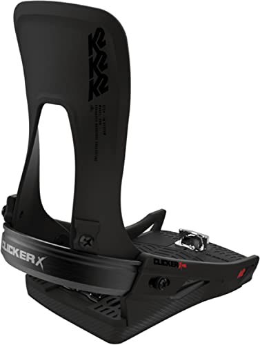K2 Clicker X HB Snowboard Bindings Mens Sz M (7-9.5) Black