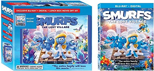 Smurfs The Lost Village (Blu-ray + Digital HD + Lunch Box Movie Gift Set)