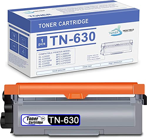 XIO Compatible TN630 TN-630 Toner Cartridge Replacement for Brother HL-L2300D L2305W L2315DW L2320D L2340DW L2360DW L2380DW Printers (Black, 1-Pack)