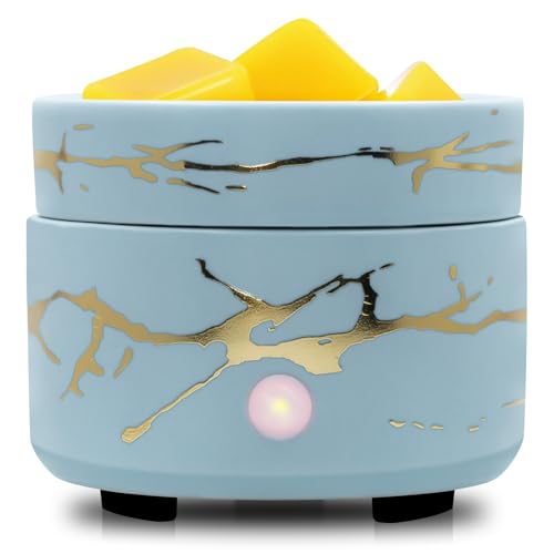 Bobolyn Wax Melt Candle Warmer Burner - Ceramic Essential Oil Burner Warmer Electric Scented Fragrance Candle Wax Melter Warmer for Home Office Bedroom Living Room Decor