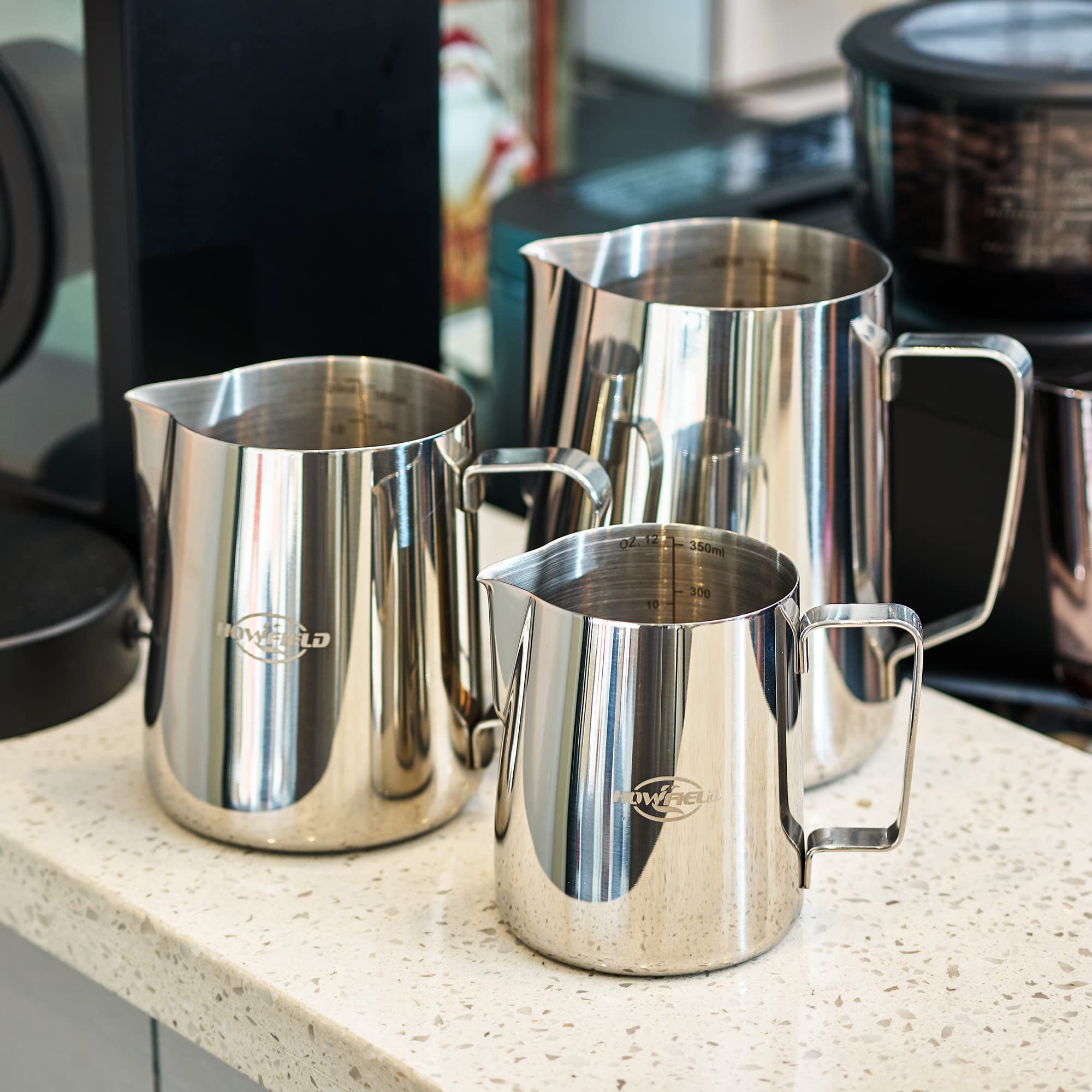 Stainless Steel Milk Frothing Pitcher - Milk Frothing Jug for Cappuccino, Barista Milk Frothing Pitcher Parent (none, 20OZ)