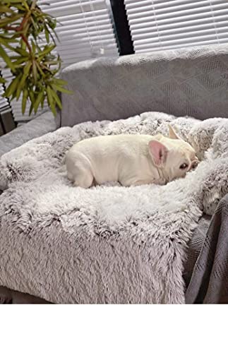 Luxury Couch Protector for Cats and Small Dogs, Faux Fur Sofa Protector for Pets, Car Dog Bed, Calming Cat Bed for Couch, Calming Small Dog Bed for Couch Couch, Protector for Small Dogs, (X-Small)