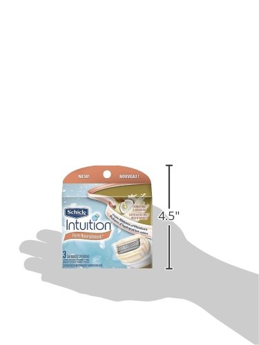 Schick Intuition Pure Nourishment Womens Razor Refills with Coconut Milk and Almond Oil, 3 Count (Pack of 1)