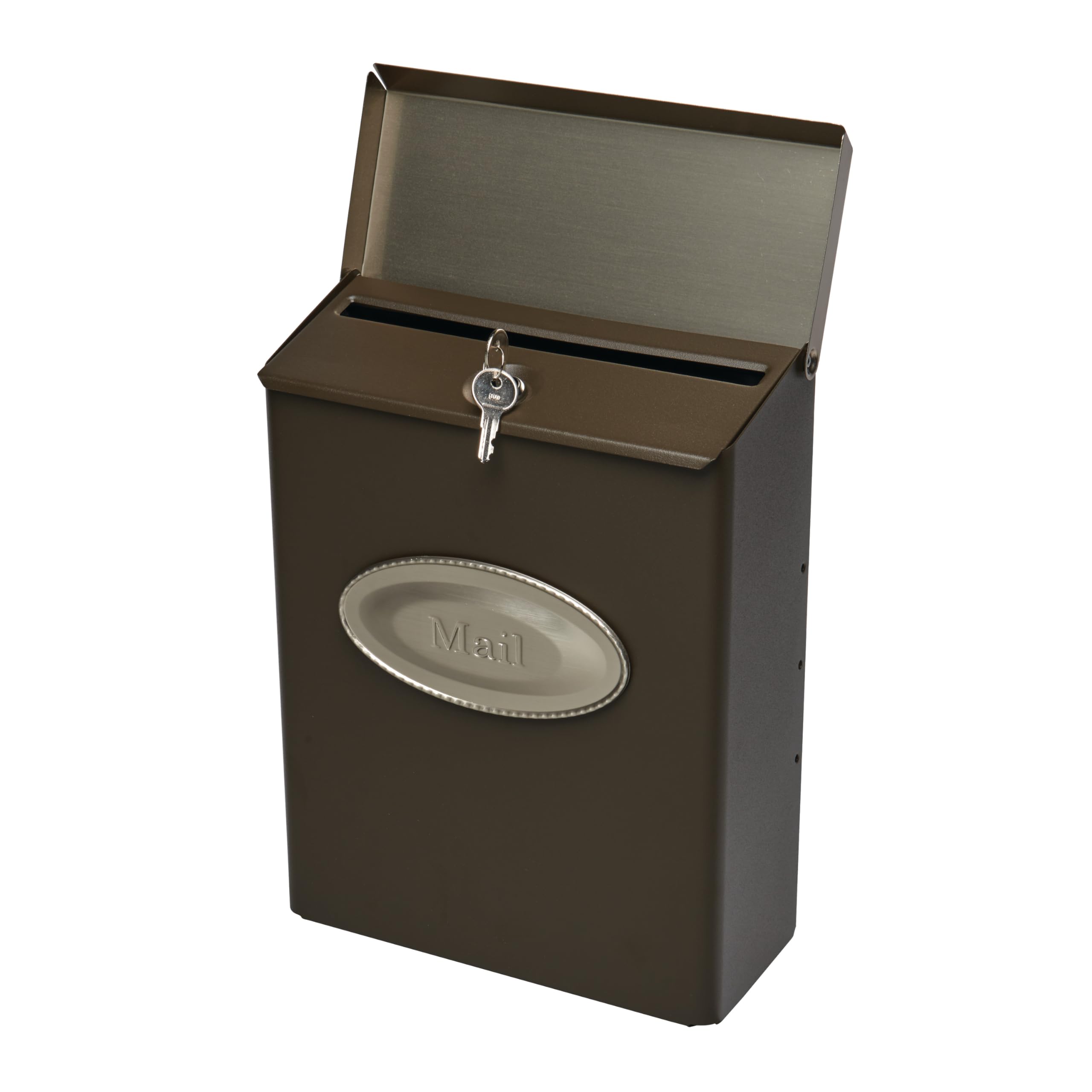 Architectural Mailboxes Designer Galvanized Steel Wall-Mount Mailbox, DVKPBZ0AM, Venetian Bronze, Medium