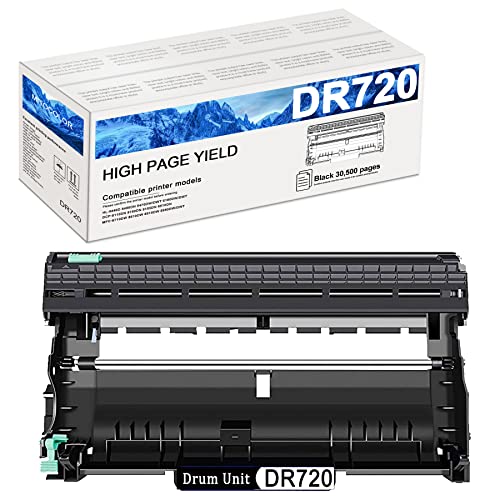 DR-720 DR 720 1-Pack Black Drum Unit, Compatible DR-720 DR 720 Drum MITOCOLOR Replacement for Brother HL-5440D 5450DN DCP-8110DN 8150DN 8155DN 8510DN MFC-8710DW 8810DW 8910DW 8950DW/DWT Series Printer