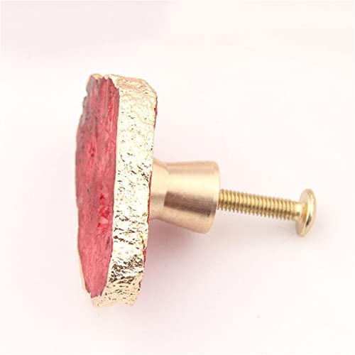 BITACS Crystal Brass Handle Drawer Kitchen Cabinet Closet Door Knob Crystal Drawer Handle (Color : F, Size : As The Picture Shows)