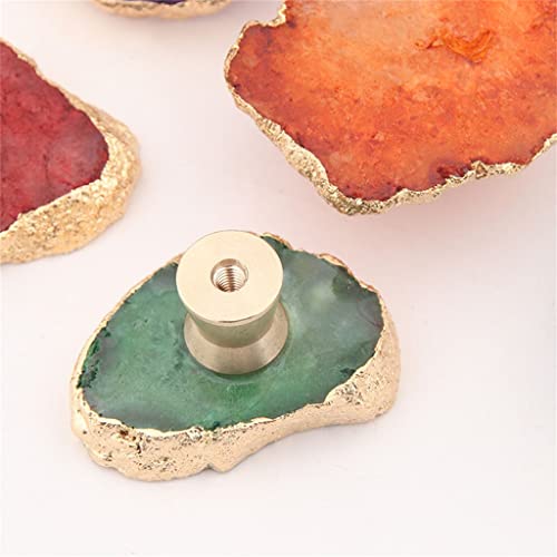 BITACS Crystal Brass Handle Drawer Kitchen Cabinet Closet Door Knob Crystal Drawer Handle (Color : F, Size : As The Picture Shows)
