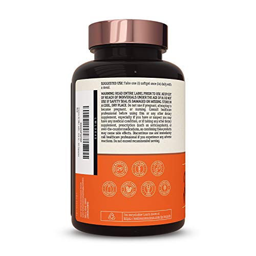 Live Conscious Vitamin K2 MK7 with D3 Supplement by LiveWell | Bone & Heart Health Support - Patented Vitamin K & Vitamin D3 5000 IU - 120 Softgels (2-Pack)