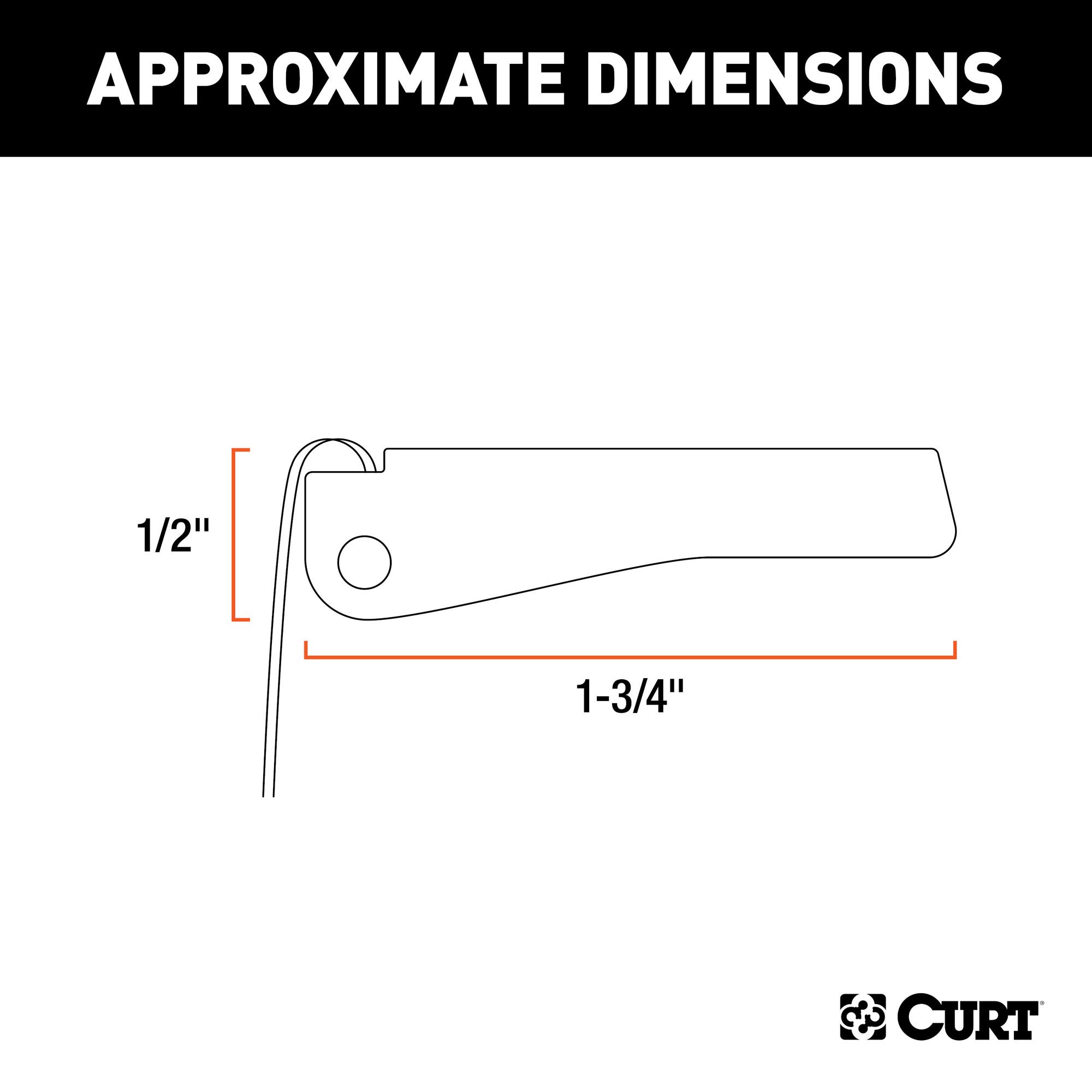 CURT 81999 Replacement Clevis Hook Safety Latch for CURT #81950 or #81960