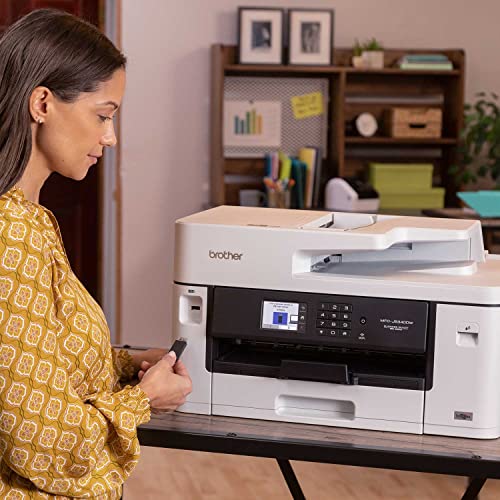 Brother MFC-J5340DW Business Color Inkjet All-in-One Printer with Printing up to 11”x17 (Ledger) Size Capabilities