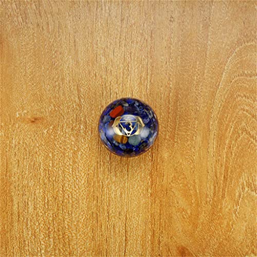 BITACS 6 Piece Chakra Symbol Cabinet Knob with Screws Chakra Healing Stone Dresser Drawer Knob Pull (Color : Argento, Size : As The Picture Shows)
