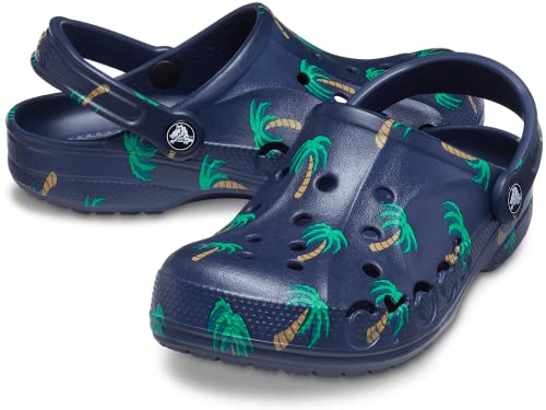 Crocs Unisex Men's and Women's Baya Graphic Clog, Tropical Palm Tree, Numeric_7 US