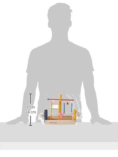 Penn-Plax Bird Life Wooden Playpen β Perfect for Parakeets, Lovebirds, and Parrotlets β Small