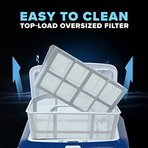 Aquabot REVA Robotic Pool Cleaner with Smartphone App, Gyroscope, Waterline Cleaning, and Smart Navigation