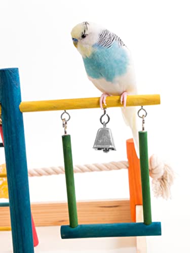 Penn-Plax Bird Life Wooden Playpen β Perfect for Parakeets, Lovebirds, and Parrotlets β Small