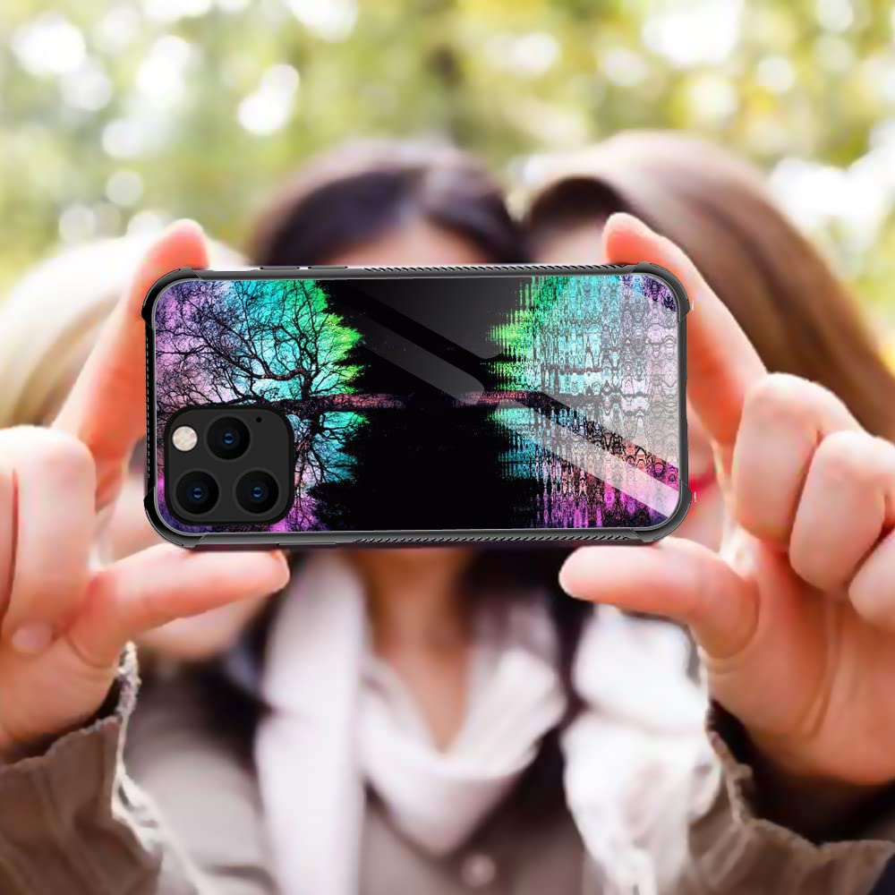 ZHEGAILIAN Compatible with iPhone 14 Case,Colorful Life Tree 14 Women Girls Case,Shockproof Anti-Slip Drop Protection with Soft TPU Bumper