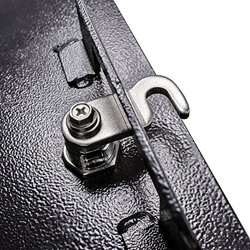 Mail Boss 7106 Curbside Steel Post Mount Security Locking Mailbox, Black, Extra Large, 21 in. D x 11.125 in. W x 13.75 in. H