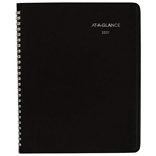 2021 Monthly Planner by AT-A-GLANCE, 7" x 8-3/4", Medium, DayMinder, Black (G4000021)