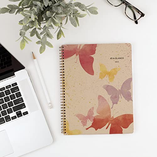 AT-A-GLANCE 2023 Weekly & Monthly Planner, 8-1/2" x 11", Large, Recycled, Watercolors (791-905G)