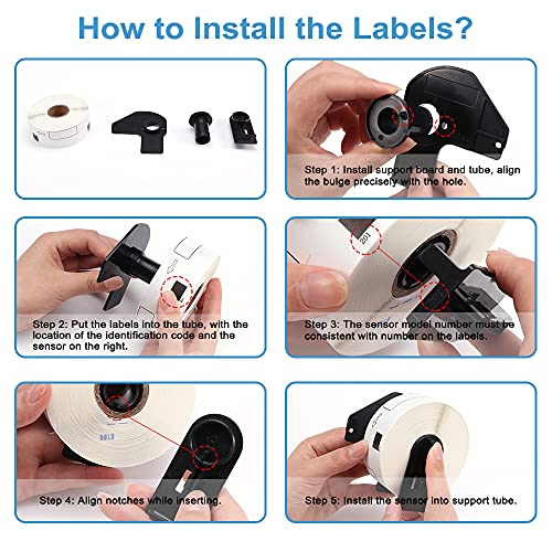 COLORWING Compatible Address Labels Replacement for DK-1201 Brother Labels 1.1 x 3.5 inch Die-Cut 29mm x 90mm, for Brother QL-800 QL-710W QL-810W, 12 Roll Standard Address Labels