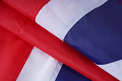 FLAGWIN British Flag 2x3 FT United Kingdom Flags, Embroidered Sewn Stripes Union Jack England Flags, Heavy Duty UK British National Flag Banner Outdoor