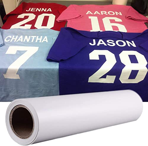 Frisco Craft HTV Vinyl Rolls - Heat Transfer Vinyl for Custom Prints - 12" x 20ft White Matte HTV Roll - Iron on Vinyl for All Cutter Machine - PU HTV Heat Transfer Vinyl - DIY Heat Vinyl (White)