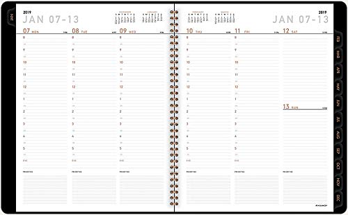 AT-A-GLANCE Weekly / Monthly Appointment Book / Planner 2019, 8.25 x 10.88 Inches, Contemporary, Graphite (70-950X-45)