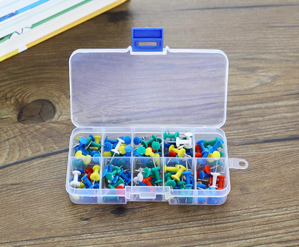Balsar 10 Grids Plastic Organizer Box Storage Container Jewelry Box with Adjustable Dividers for Beads Art DIY Crafts Jewelry Fishing Tackles,Clear