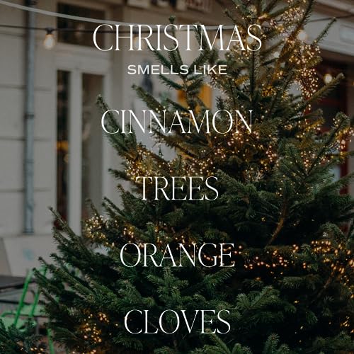 Sweet Water Decor Merry Christmas Soy Candle | Apple Cider, Cinnamon, Fresh Cut Christmas Tree and Cookies Scented Candles for Home | 9oz Clear Jar, 40+ Hour Burn Time, Made in The USA