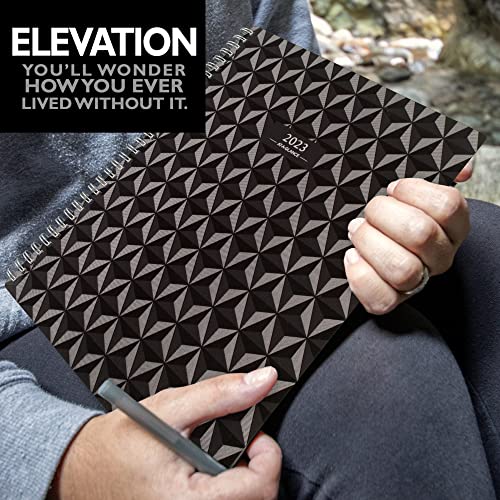 AT-A-GLANCE Elevation 2023 RY Block Format Weekly Monthly Planner, Black, Large, 8 1/2" x 11"