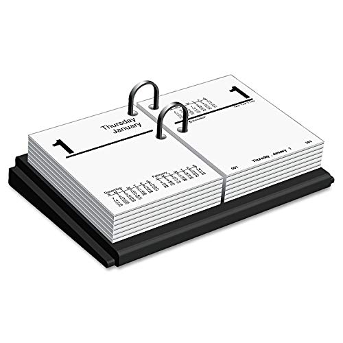 At-A-Glance E1900 Desk Calendar Base, Black, 3-Inch X 3 3/4-Inch