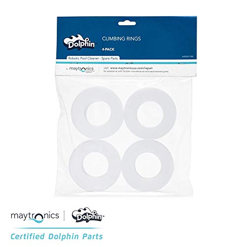 Dolphin Genuine Replacement Part β Notched White Climbing Rings for Ultimate Wall Adhesion (4PK) β Part Number 6101611-R4