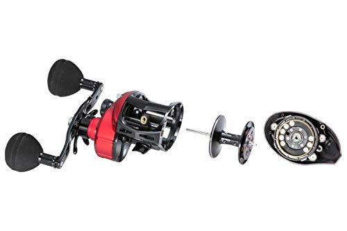 Abu Garcia Revo Toro Rocket LP Reell, Size 60LP Fishing Reel, Right Handle Position, Red