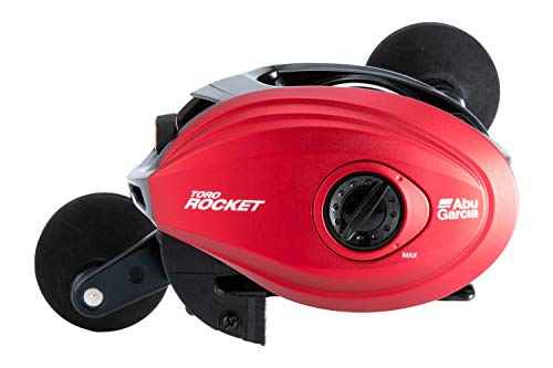 Abu Garcia Revo Toro Rocket LP Reell, Size 60LP Fishing Reel, Right Handle Position, Red