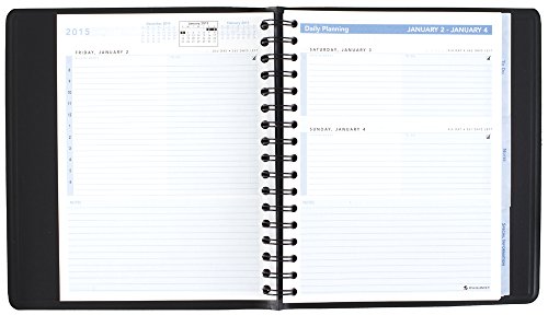 AT-A-GLANCE The Action Planner Daily Appointment Book 2015, Wirebound, 6.88 x 8.75 Inch Page Size, Black (70-EP03-05)