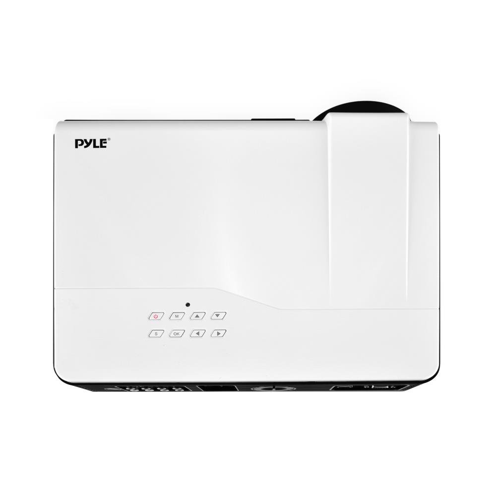 Pyle Video Projector 1080P Full HD Professional Cinema Home Theater Projection, Digital Multimedia File, Keystone Adjust Picture Presentation & Supports USB & HDMI for TV, Computer & Laptop-(PRJD903)