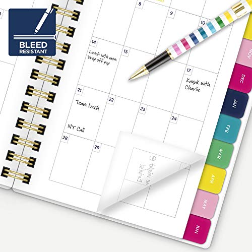 Academic Pocket Calendar 2021-2022, Simplified by Emily Ley for AT-A-GLANCE Weekly & Monthly Planner, 3-1/2" x 6", Pocket Size, for School, Teacher, Student, Thin Happy Stripe (EL60-300A)