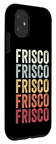 iPhone 11 Frisco Texas Frisco TX Retro Vintage Text Case
