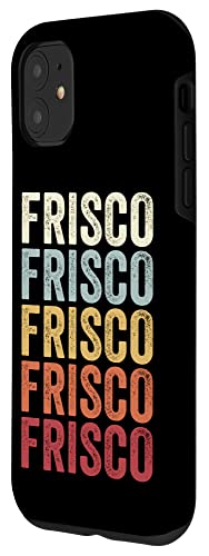 iPhone 11 Frisco Texas Frisco TX Retro Vintage Text Case