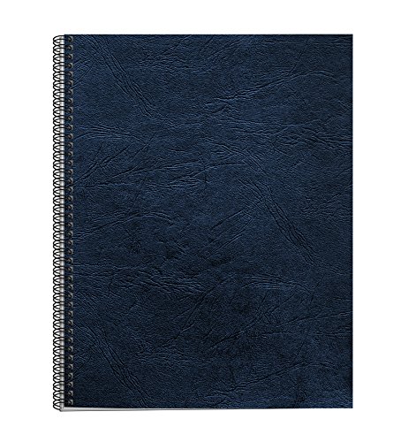 Fellowes Letter Size Binding Covers Expressions Grain, 50-Pack, Navy (52124)