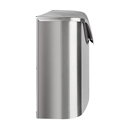 Umbra 460322-592 Postino Wall-Mount Mailbox, Stainless Steel