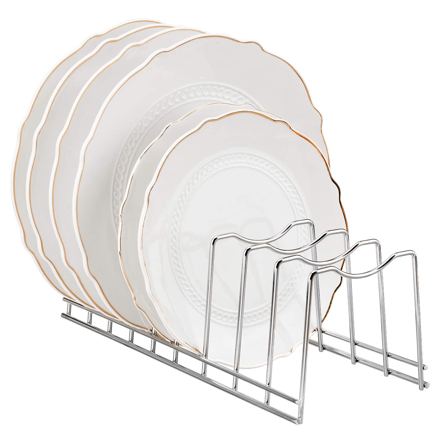 WenZBros Kitchen Pot Rack Lid Holder Organizer, Rest Cutting Boards, Bakeware, Baking Sheet, Stainless Steel
