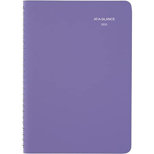 AT-A-GLANCE 2023 Weekly & Monthly Planner, 5-1/2" x 8-1/2", Small, Beautiful Day, Lavender (938P-200)
