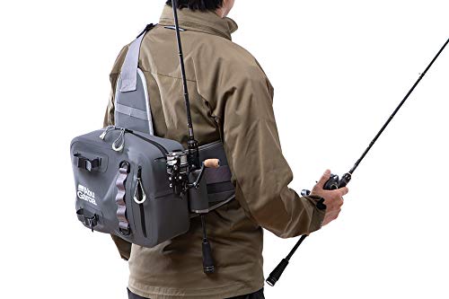 Abu Garcia One Shoulder Bag, Waterproof, Charcoal, Fishing